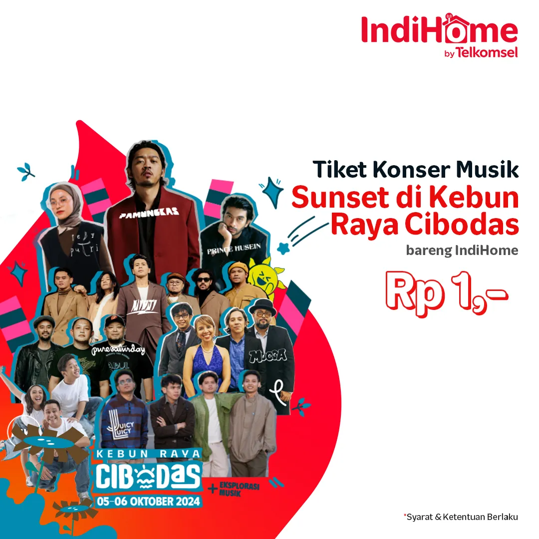 Tiket Konser Musik di Kebun Raya Cibodas – Telkomsel Store